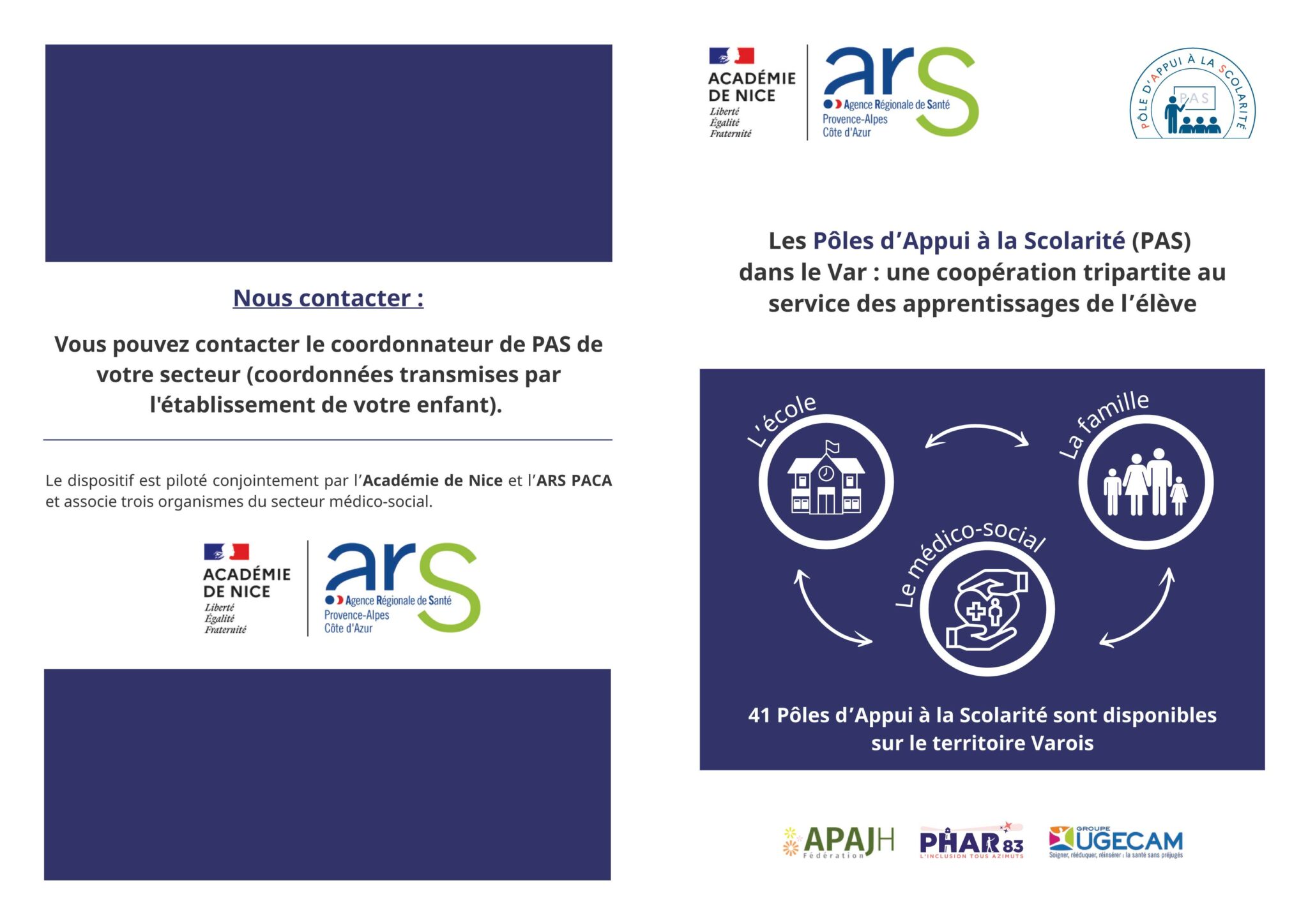 Contacter les Pôles d’Appui à la Scolarité (PAS) dans le Var – CAP'école